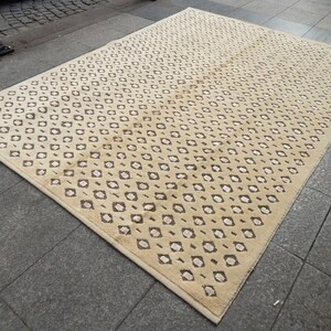 Cream Rug 6x8, off White Carpet, Ivory Scandinavian Pile Rug, Large ...