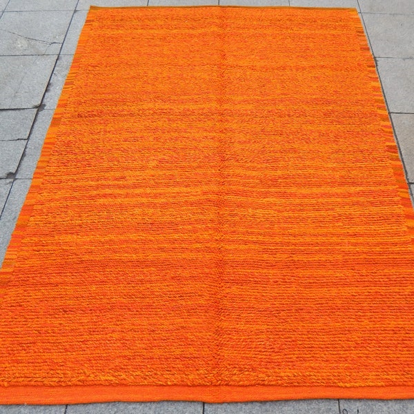 Orange Rug - Etsy