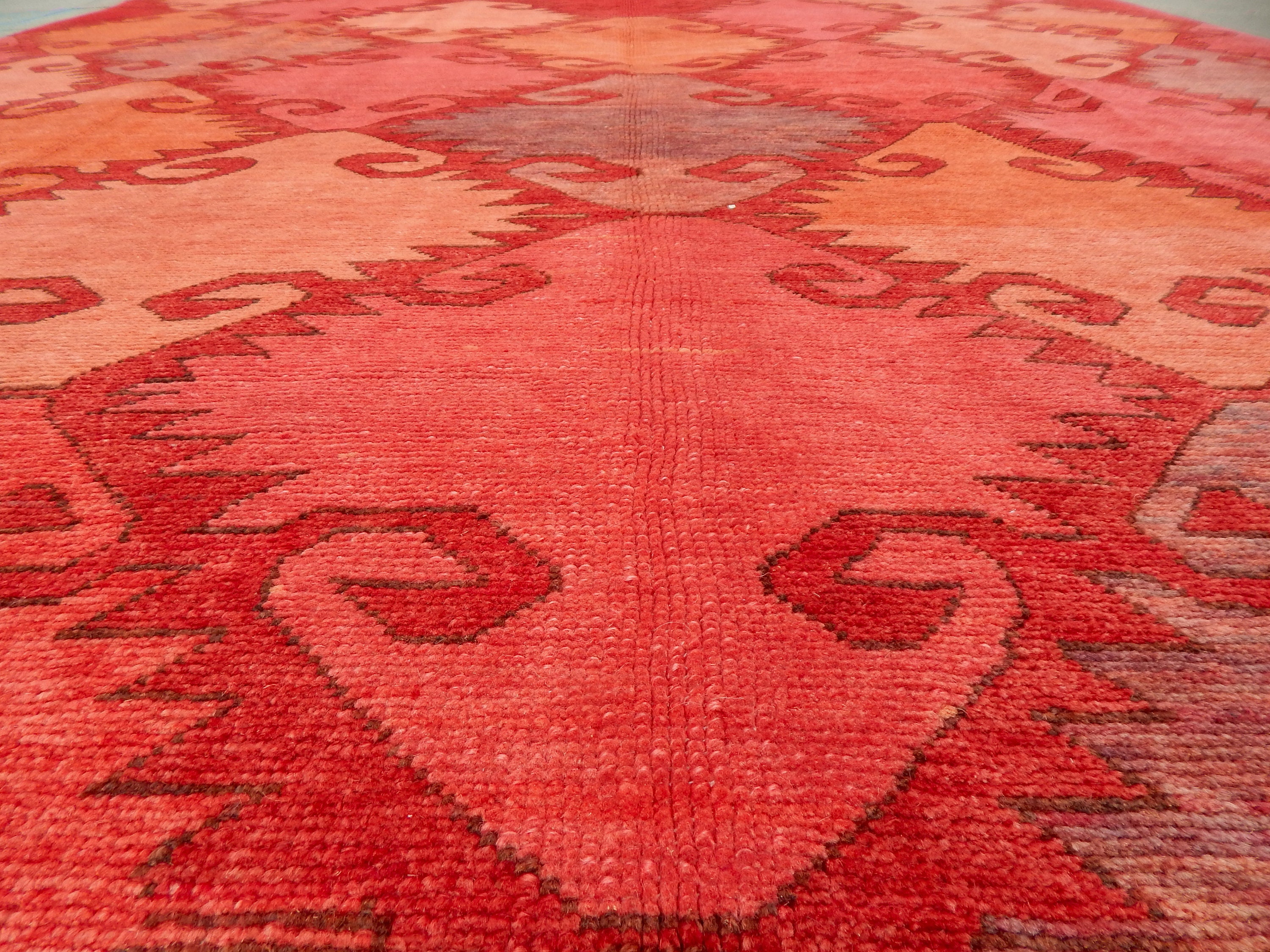 Oversized Rug in Red Tones 9x12 Large Ethnic Turkish Carpet - Etsy