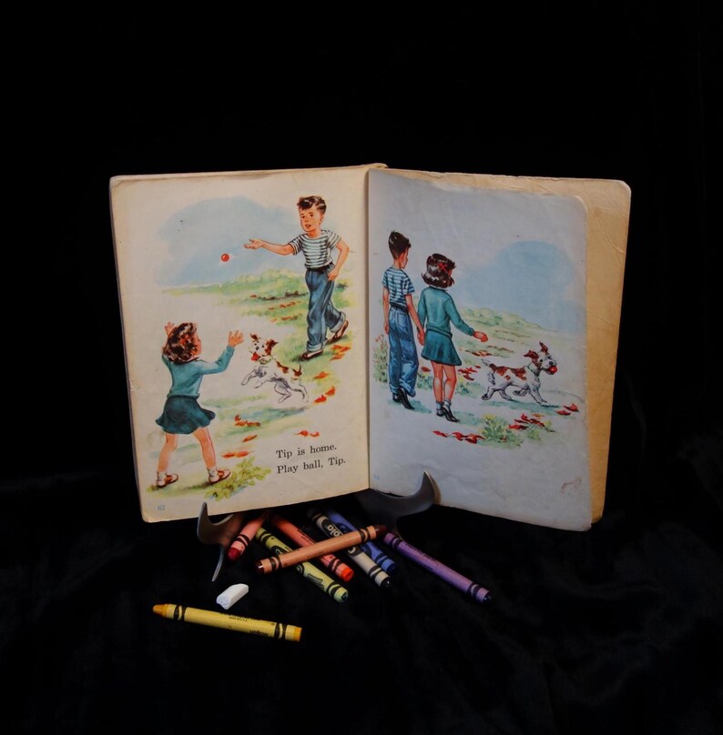 Tip First Reader Houghton Mifflin School Book for Homeschool 1957 ...