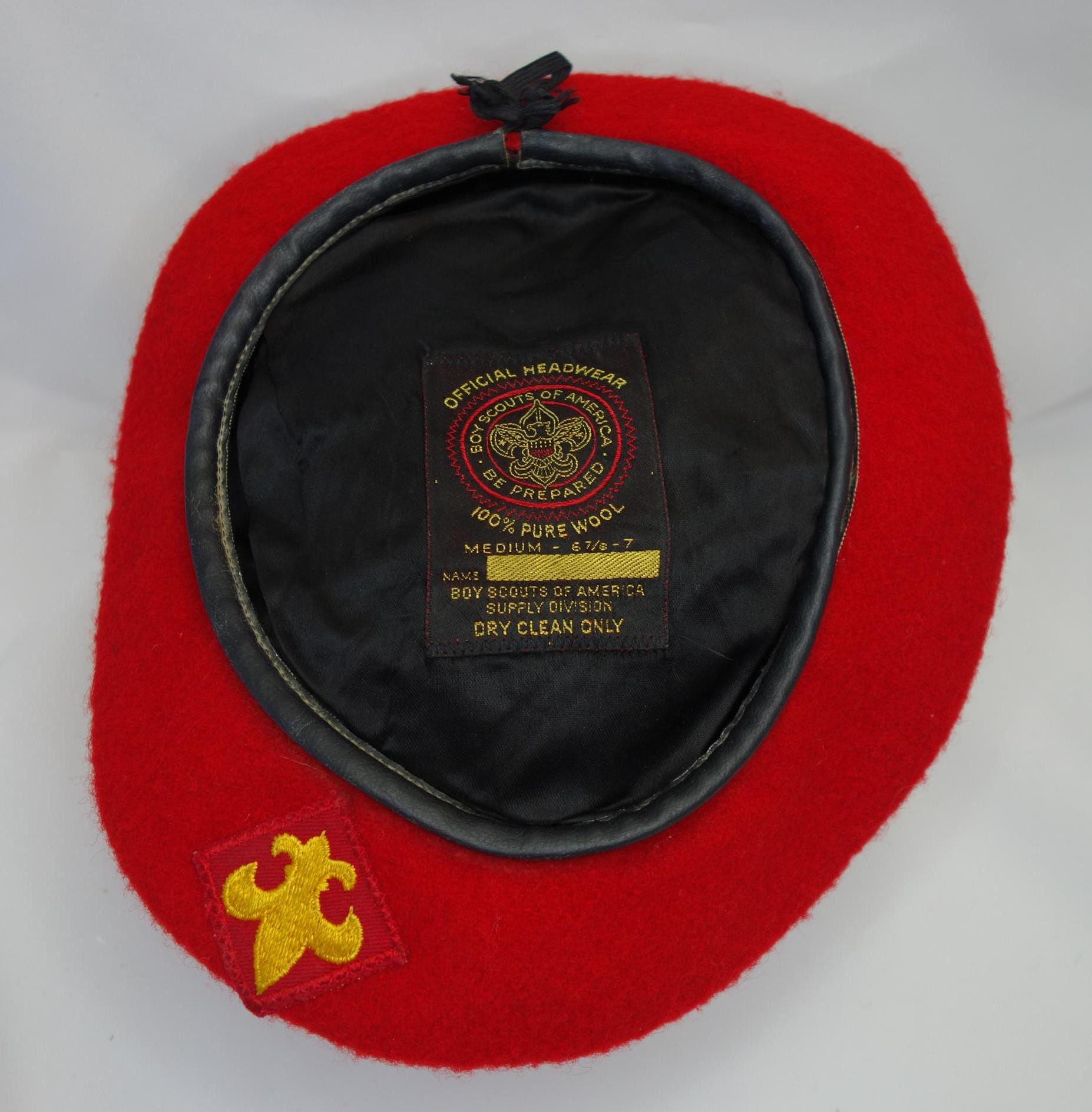 Vintage Red Wool Boy Scout Jacket & Beret - BSA Official Apparel - Etsy