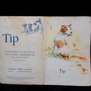 Tip First Reader Houghton Mifflin School Book for Homeschool 1957 ...
