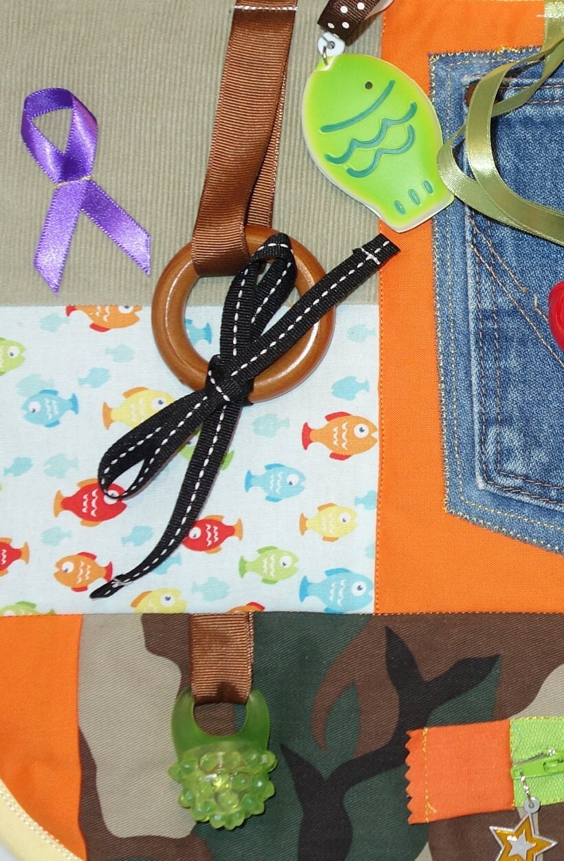 Sensory Mat Quiet Activity Mat Dementia Alzheimer's Soft Fidget Blanket ...