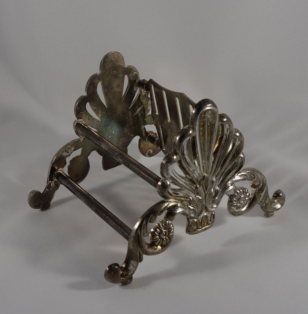 Vintage Silver Plate Knife Caddy: Ornate 12-slot Buffet Stand - Etsy