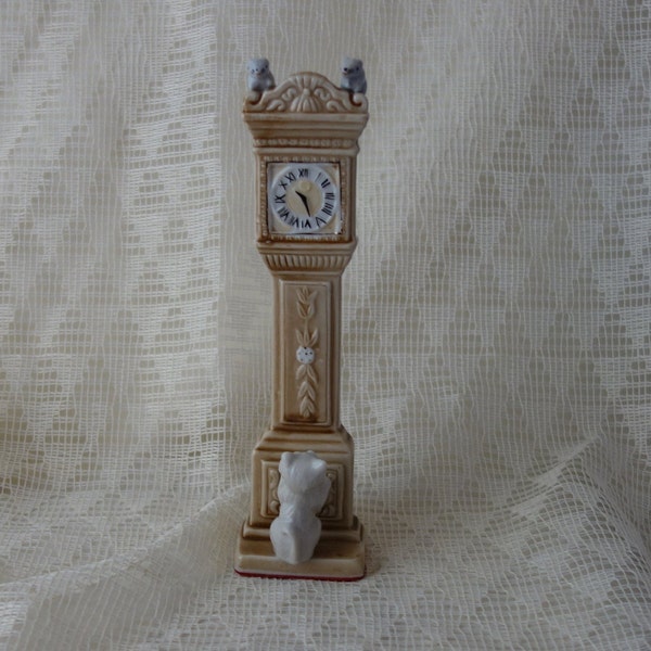 Dollhouse Miniature Cat Clock - Etsy