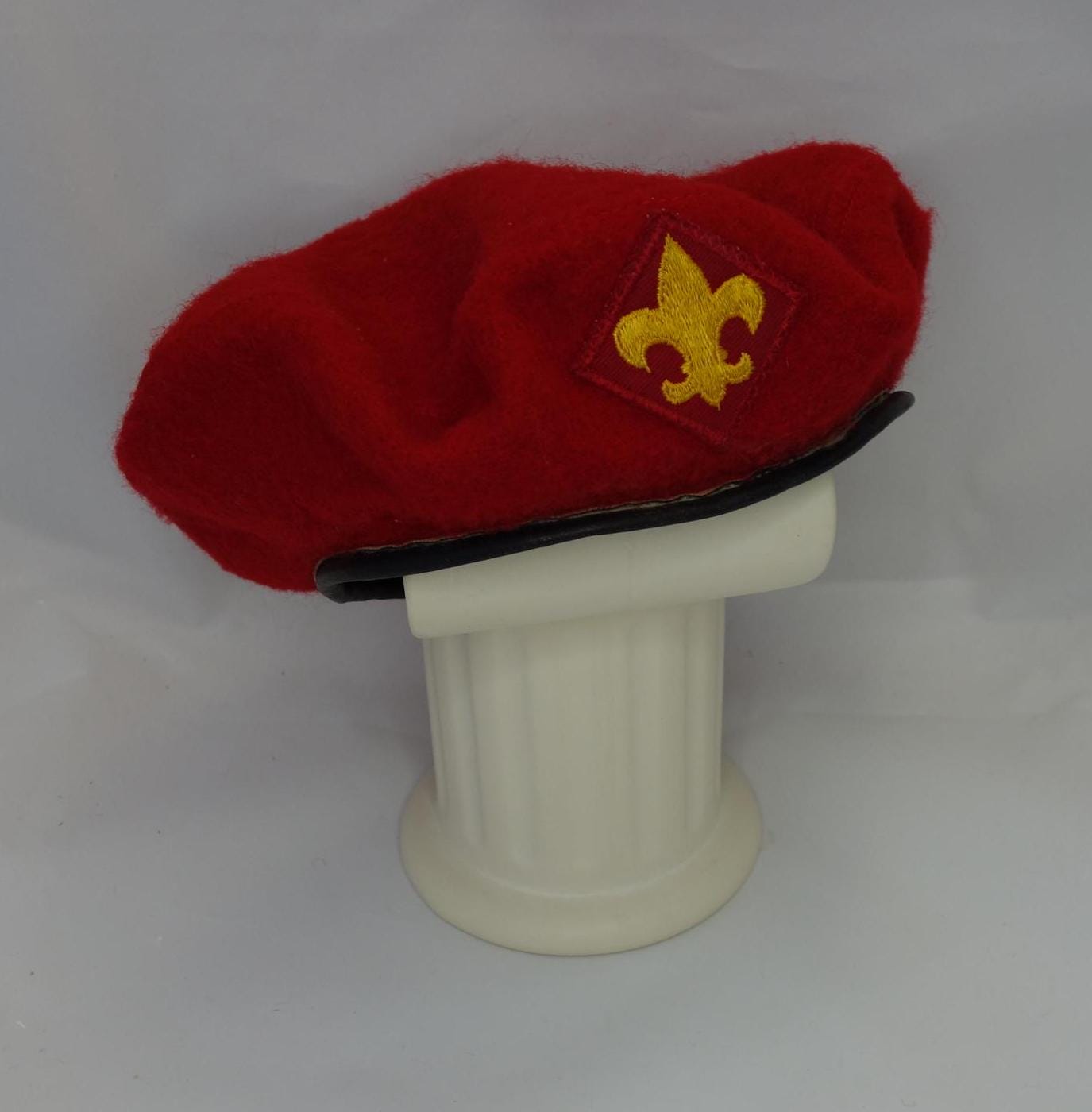 Vintage Red Wool Boy Scout Jacket & Beret - BSA Official Apparel - Etsy