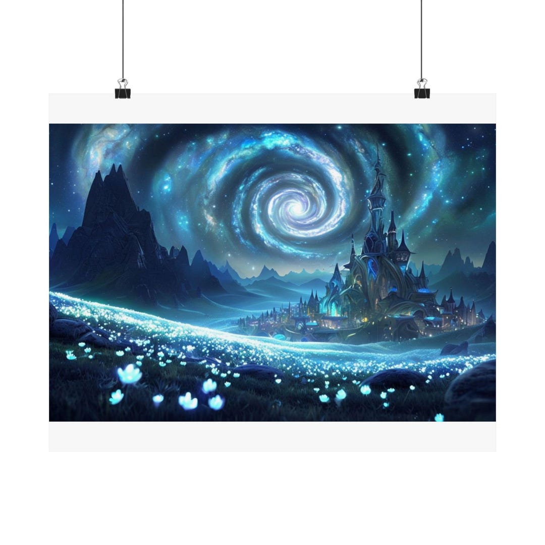ACOTAR Merch, Magical Wall Art, Fantasy Decor, Starry Night Art, Gift ...
