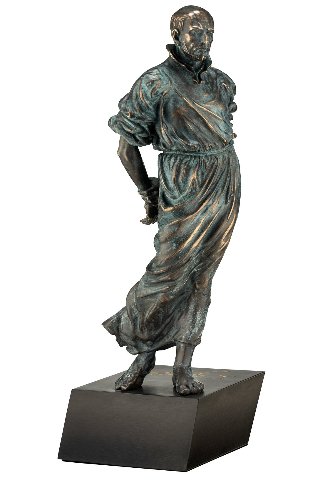 15" Tall St. Ignatius of Loyola Statue in Bonded Bronze, 15-inch Tall ...