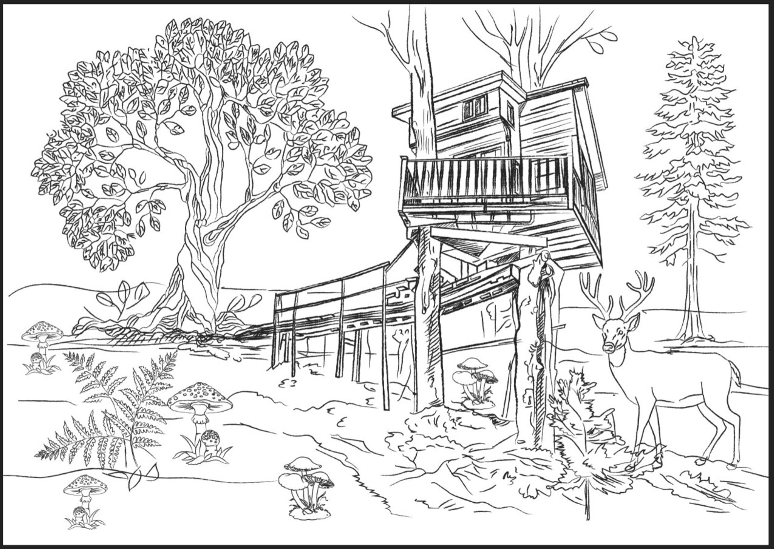 Three Tiny Home Printables| Coloring Pages for Adults| Spring Coloring ...