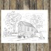 Three Tiny Home Printables| Coloring Pages for Adults| Spring Coloring ...