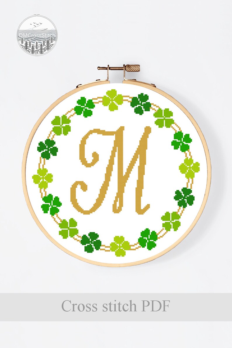 Letter M Modern Cross Stitch Pattern PDF Monogram Counted - Etsy