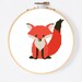 Cute Fox Modern Cross Stitch Pattern PDF Animal Counted Cross - Etsy