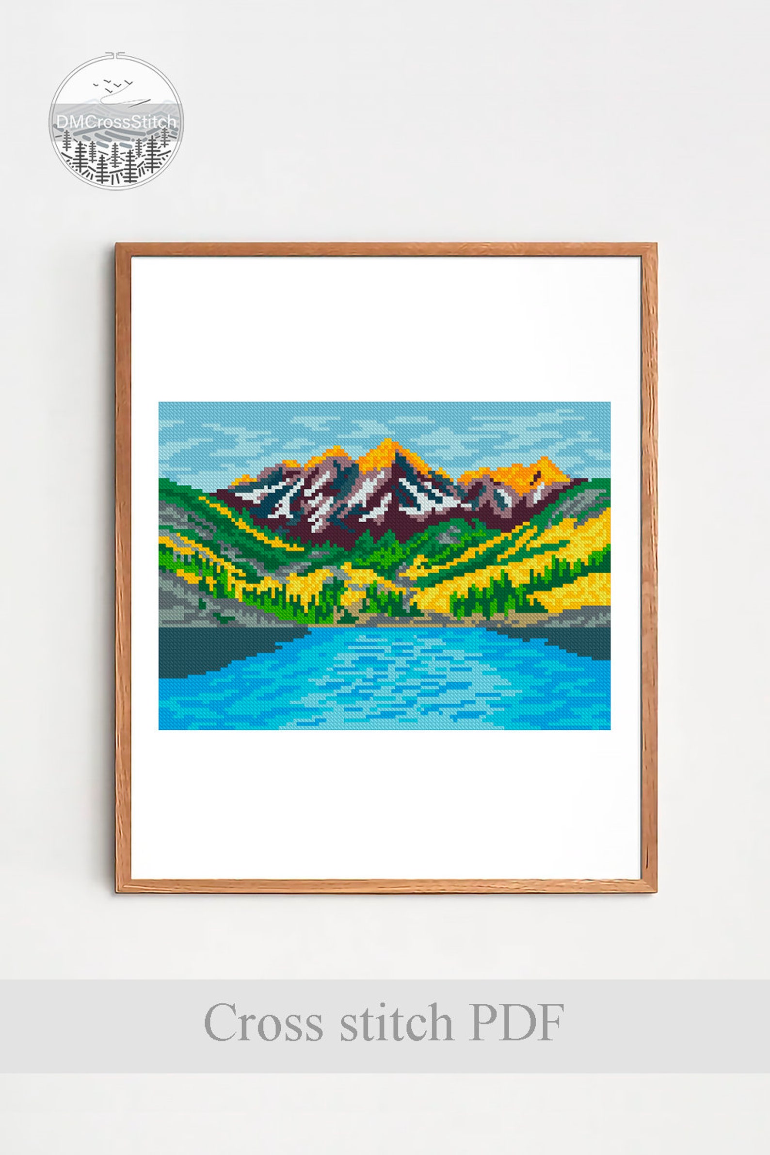 Colorado State Map Modern Cross Stitch Pattern PDF Landscape - Etsy