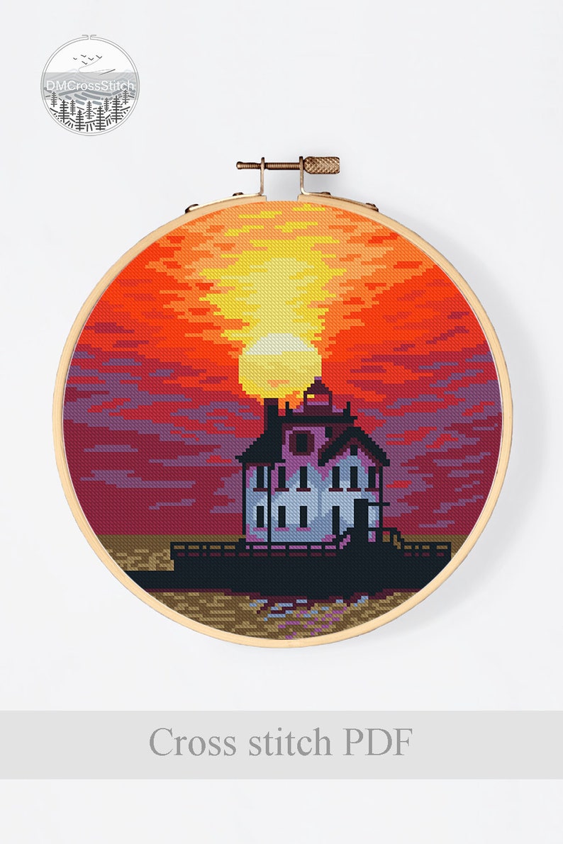 Ohio State Modern Cross Stitch Pattern PDF Landscape Counted - Etsy