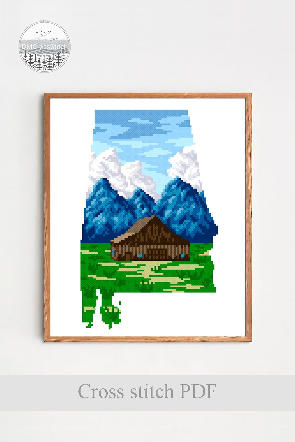 Alabama State Map Modern Cross Stitch Pattern PDF Landscape - Etsy