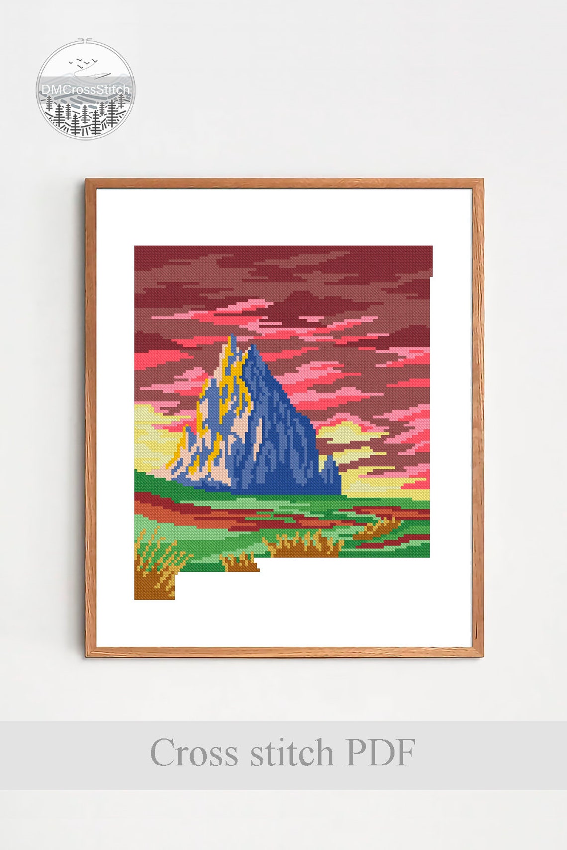 New Mexico State Map Modern Cross Stitch Pattern PDF - Etsy