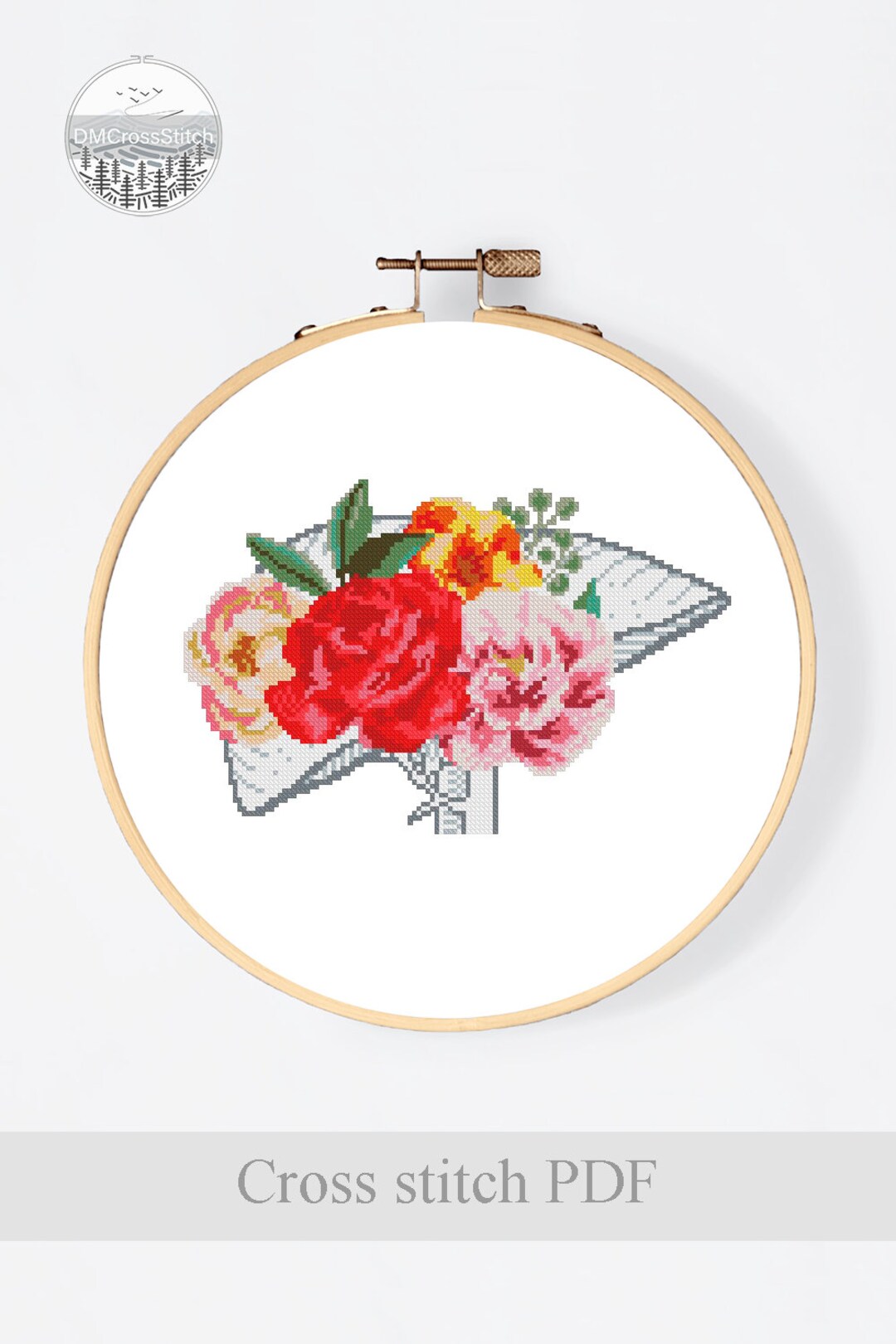 Liver Floral Modern Cross Stitch Pattern PDF Anatomy Human - Etsy