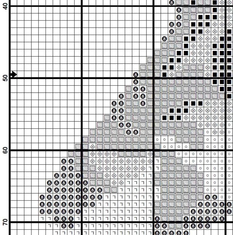 Unicorn Modern Cross Stitch Pattern PDF Fairy Tale Animal | Etsy