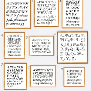 Set of 57 Small Cross Stitch Fonts Patterns, Tiny Alphabets for Cross ...