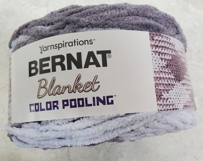 Bernat Color Pooling Blanket Yarn - Gray White - Etsy