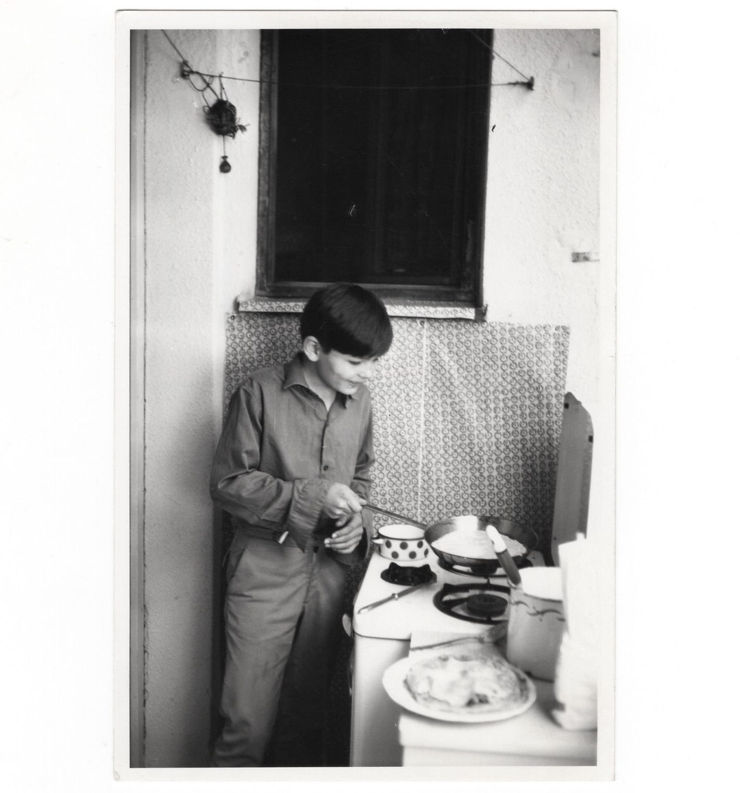 Little Boy Photo, YOUNG CHEF Cooking in Kitchen, Unusual Angle Serbia ...