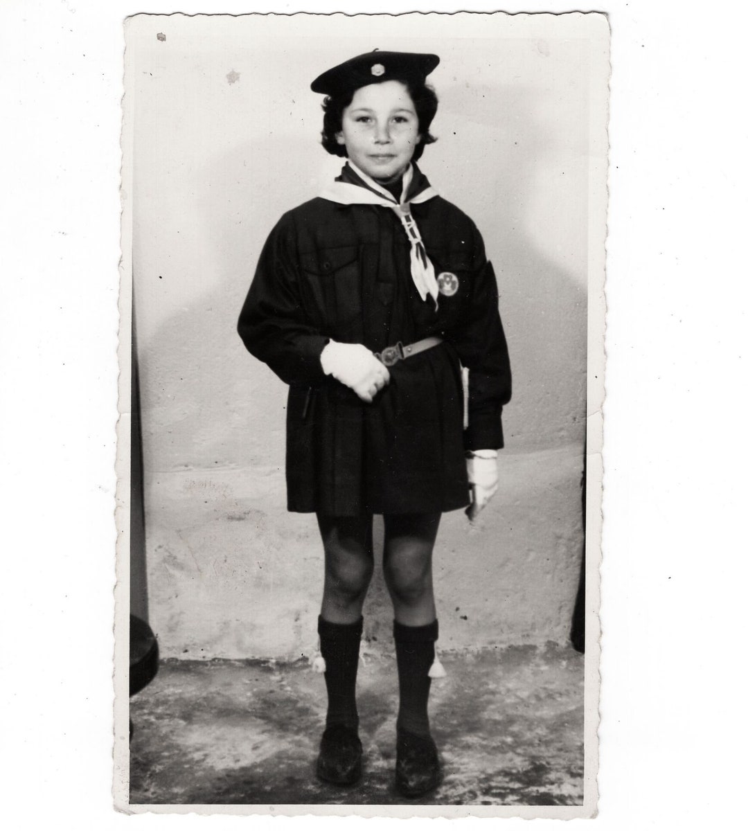 Vintage Snapshot Photo, Scouting History Turkish Adorable Girl Scout ...