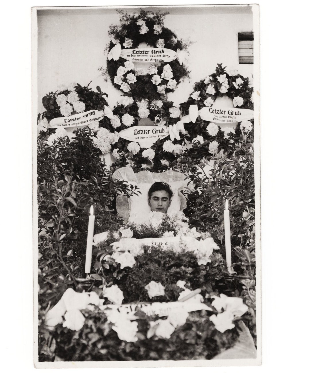 UNUSUAL Vintage Post Mortem Photo Open Coffin Funeral - Etsy