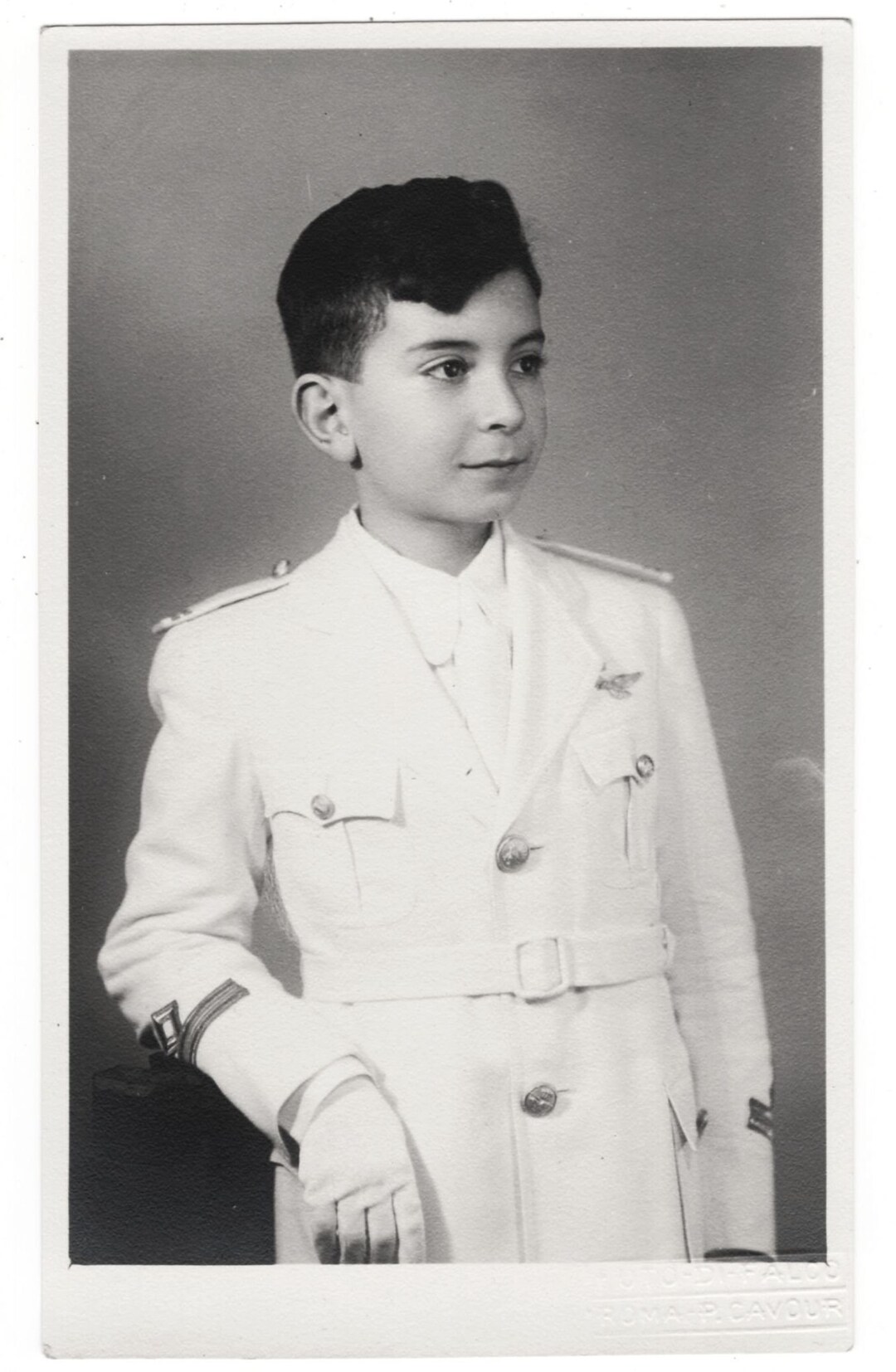 RARE Antique Boy Photo, 1930's Italy Teenage Boy in Mussolini Era Youth ...