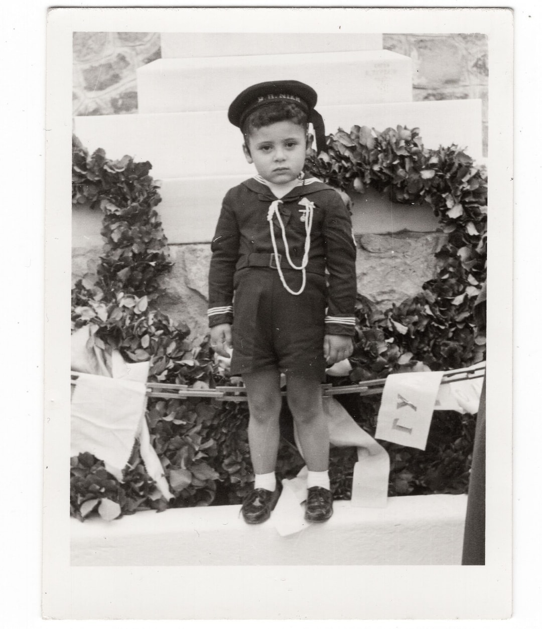 Little Boy Photo Vintage Snapshot Photo Athens Greece Child - Etsy