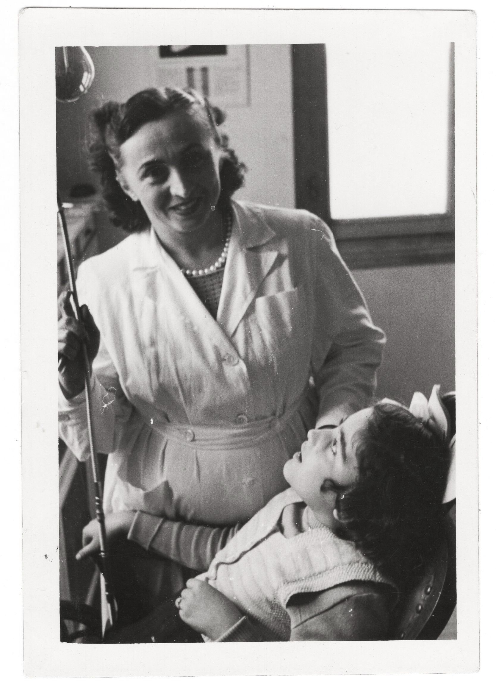 Vintage Medical Photo Scared Woman With Creepy Dentist Greece Medicine ...