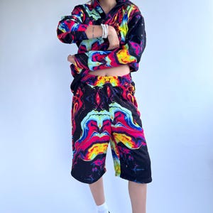 Acid Neon Colored Shorts - Vibrant and Eye-catching Design - Perfect ...