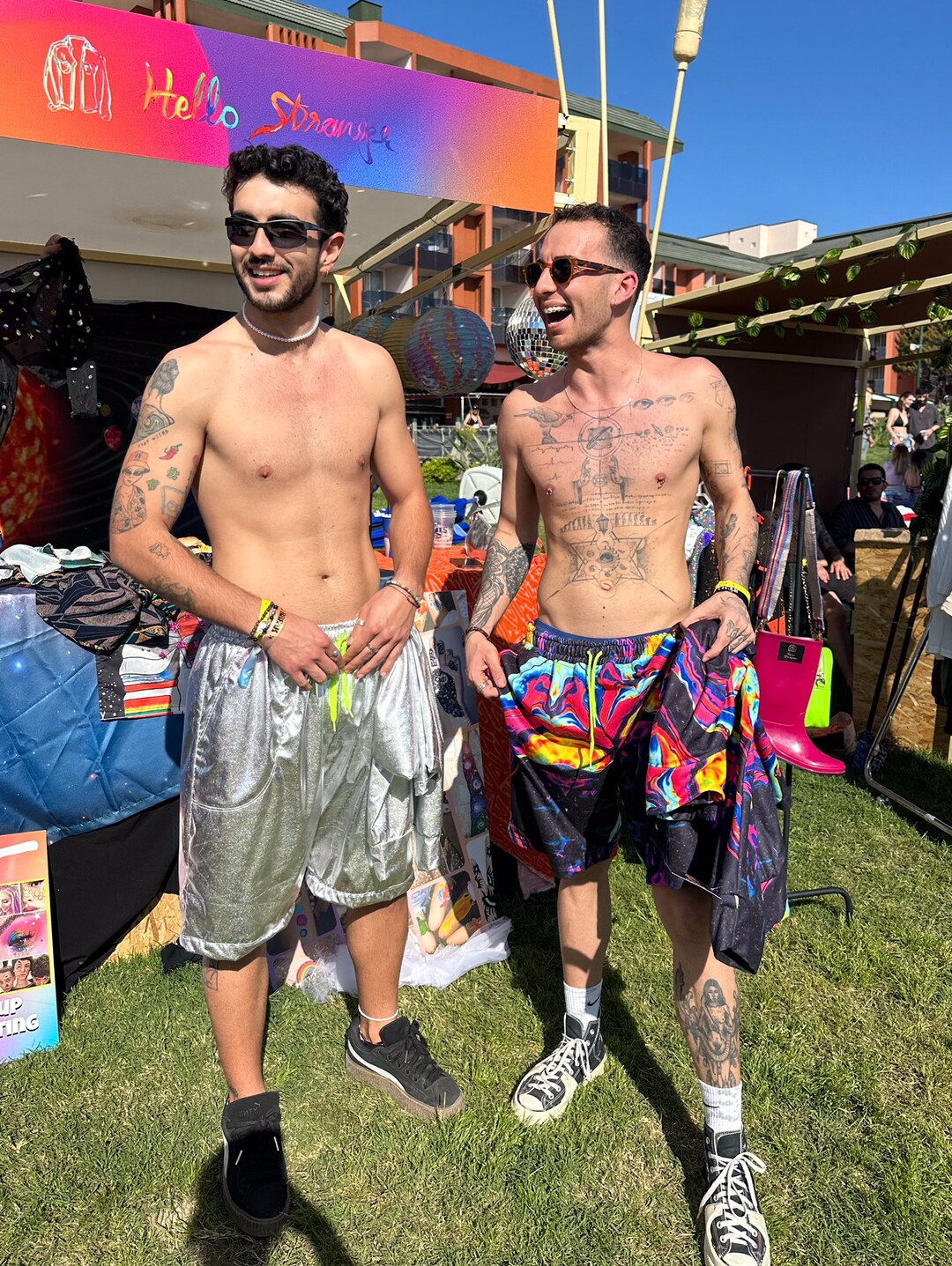 Acid Neon Colored Shorts Vibrant and Eye-catching Design Perfect for ...