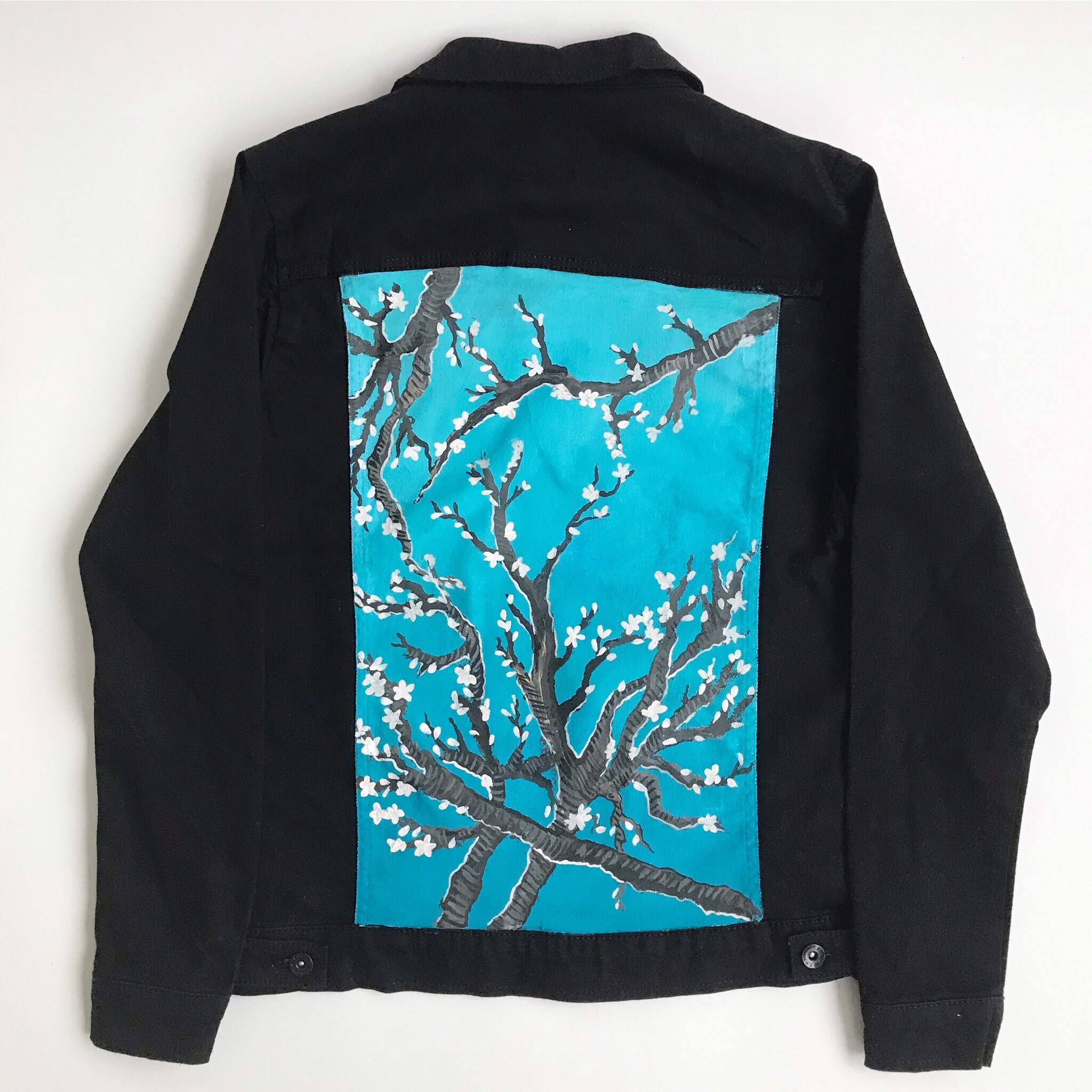 Hand Painted Jacket Almond Blossom Vincent Van Gogh Art Popular Art ...