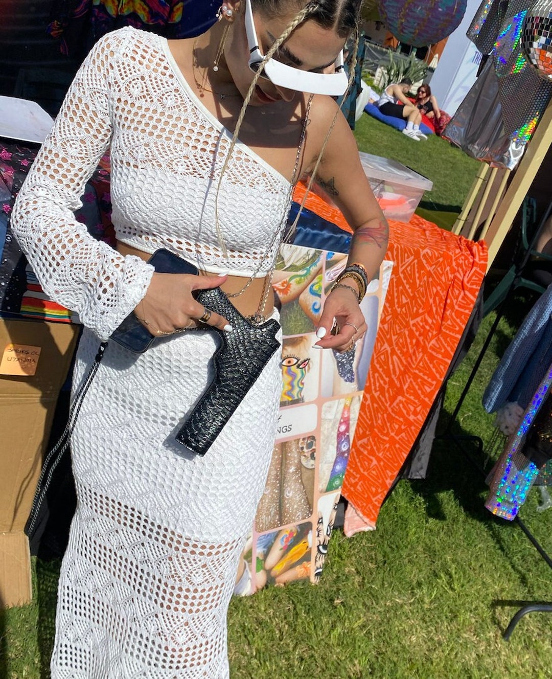 Gun Purse, Weapon Wallet, Chain Shoulder Bag, Black Street Style ...