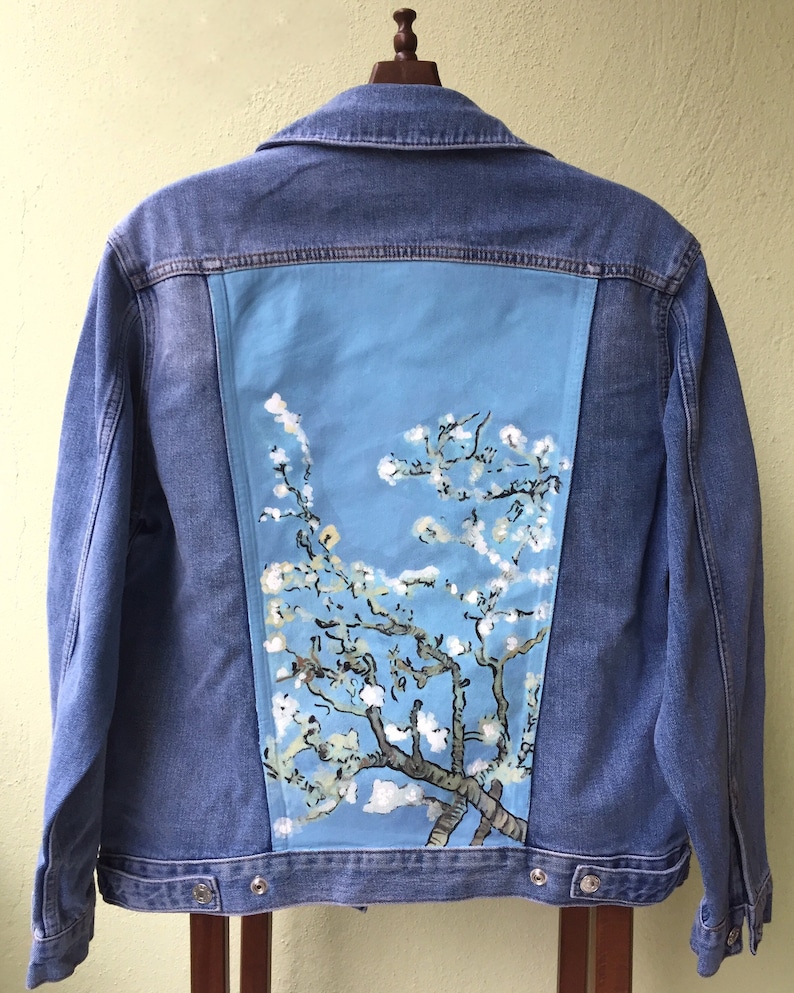 Hand Painted Jacket Almond Blossom Vincent Van Gogh Art Popular Art ...