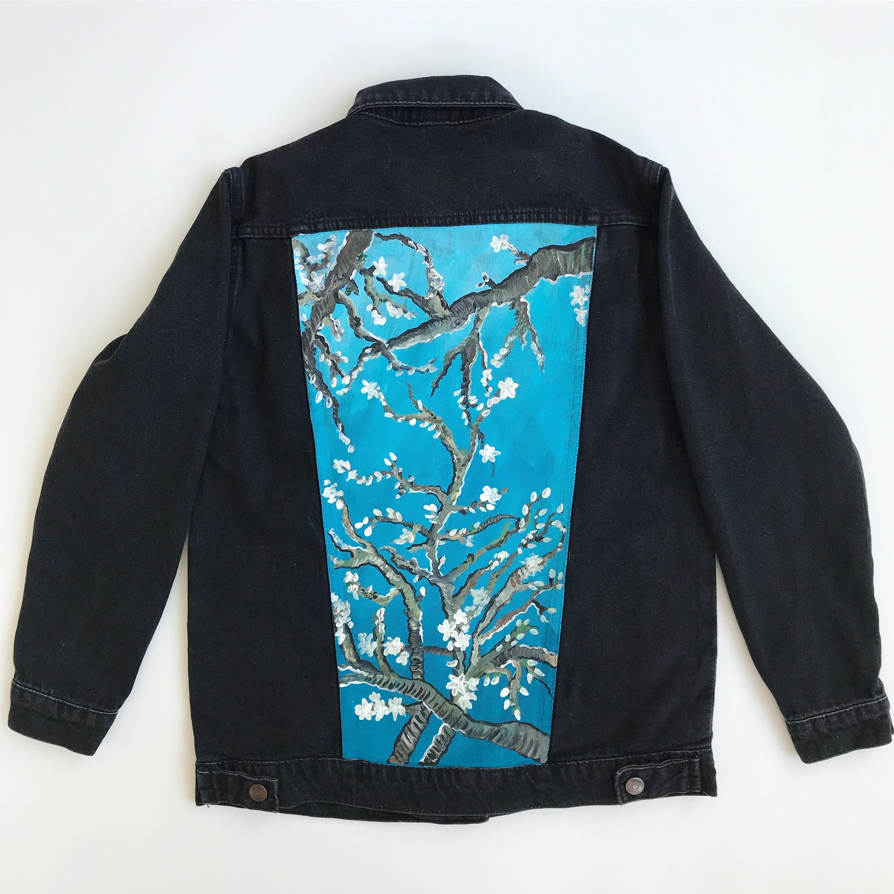 Hand Painted Jacket Almond Blossom Vincent Van Gogh Art Popular Art ...