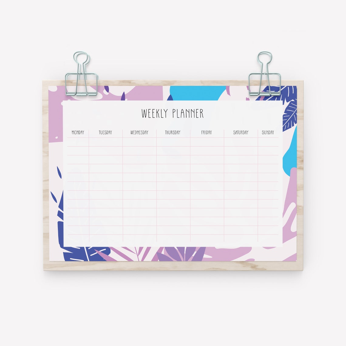 Printable Weekly Planner - Digital Download, Week Organizer - Etsy