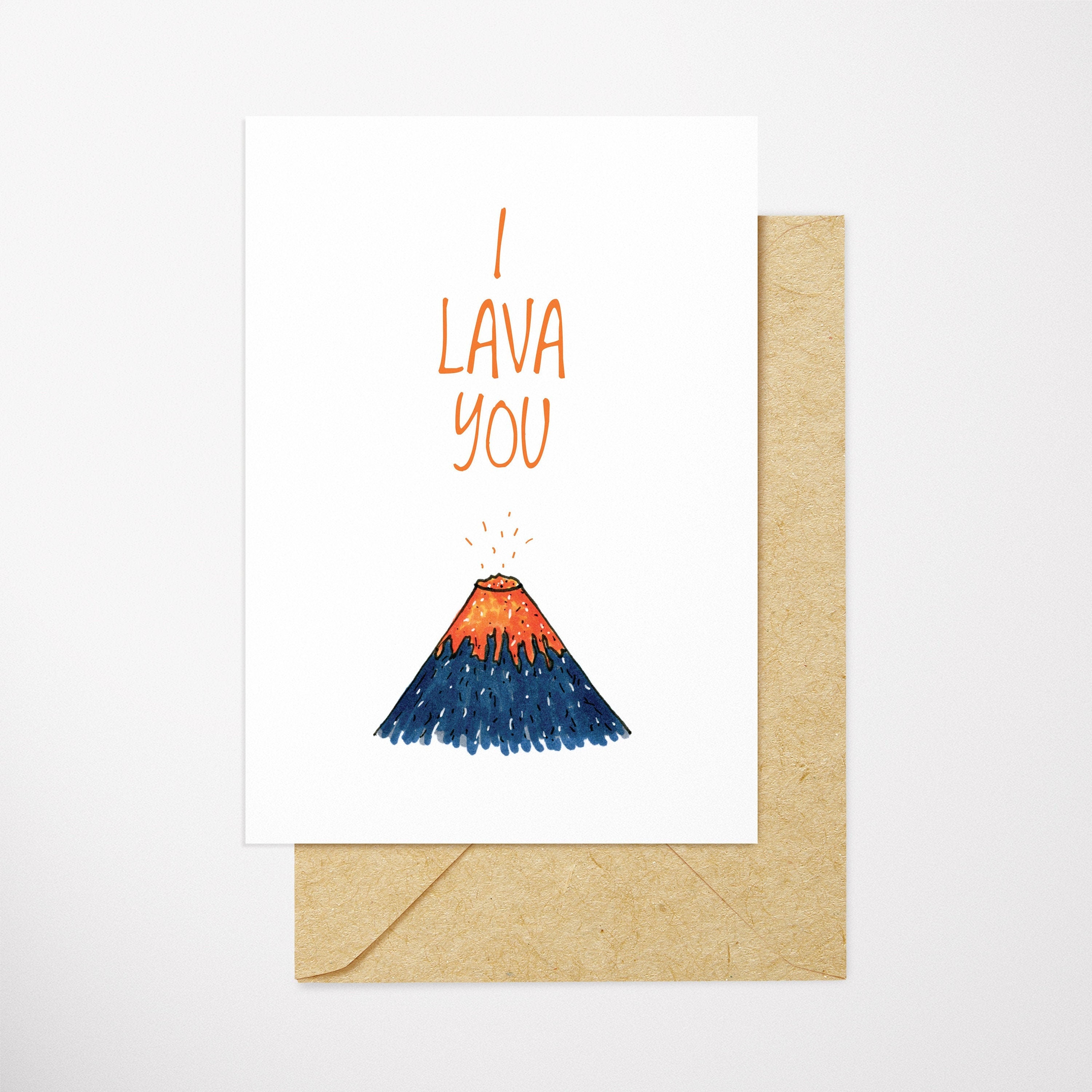 I Lava You Funny Love Card, Valentine's Day, Anniversary Card - Etsy