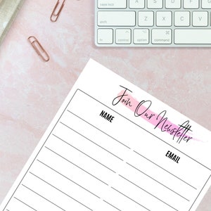Craft Show Join Our Newsletter Printable | Instant Download | Digital ...