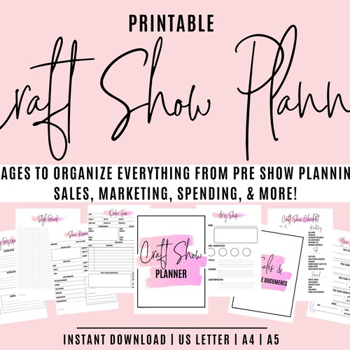 Craft Show Checklist Printable Instant Download Digital - Etsy