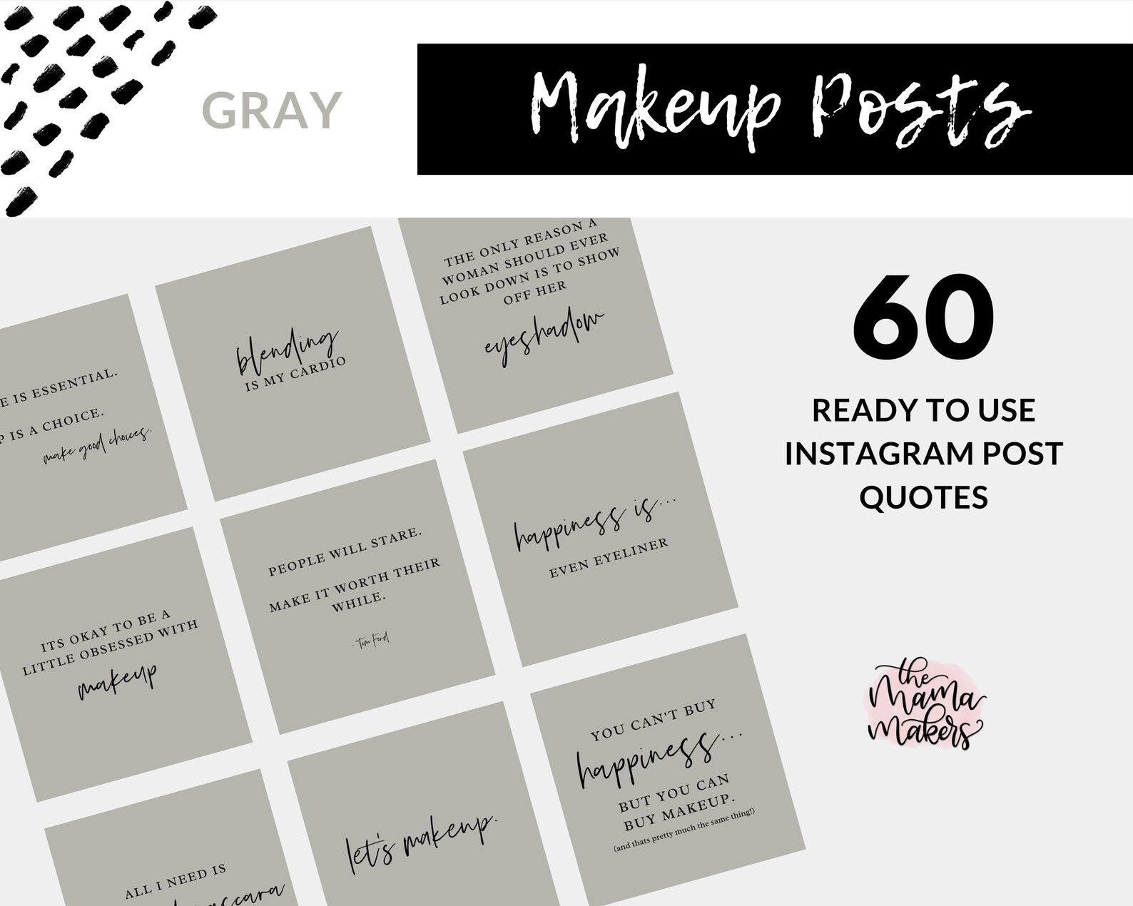 Makeup Instagram Posts 60 Ready to Post Makeup Artist - Etsy
