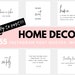 Home Decor Instagram Posts 55 Ready to Post Home Decor | Etsy