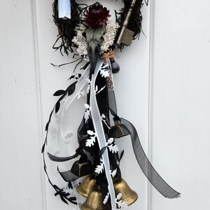 New Design Dark Forest Raven Skull Protection Witch Bells Real Skeleton ...