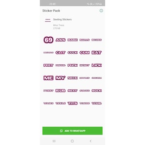 Whatsapp Sex Stickers - Etsy