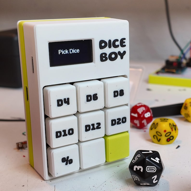 3D Printed Arduino Dice Calculator for Tabletop Rpgs, Board Games, and Dungeon Masters - STL and ...