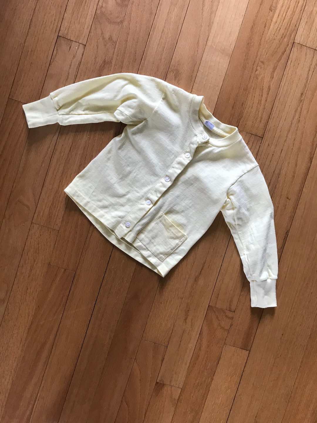 Adorable Vintage Yellow Button up Long Sleeve Top by Carter's Size: 2 ...
