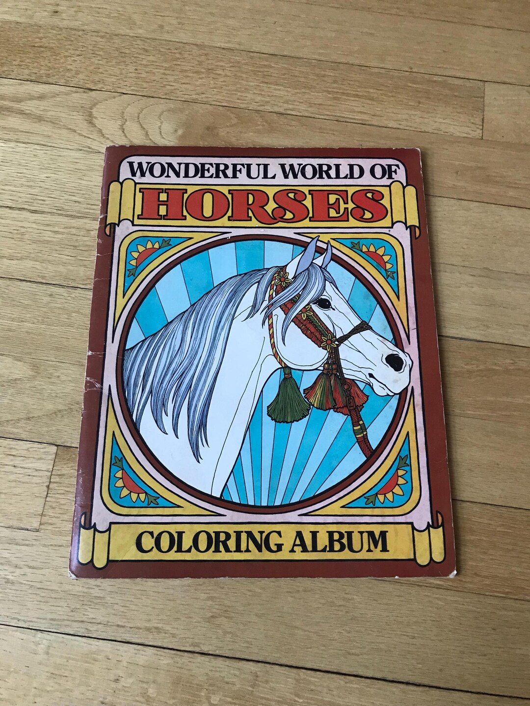 1976 Vintage Wonderful World of Horses Coloring Album / Children's ...