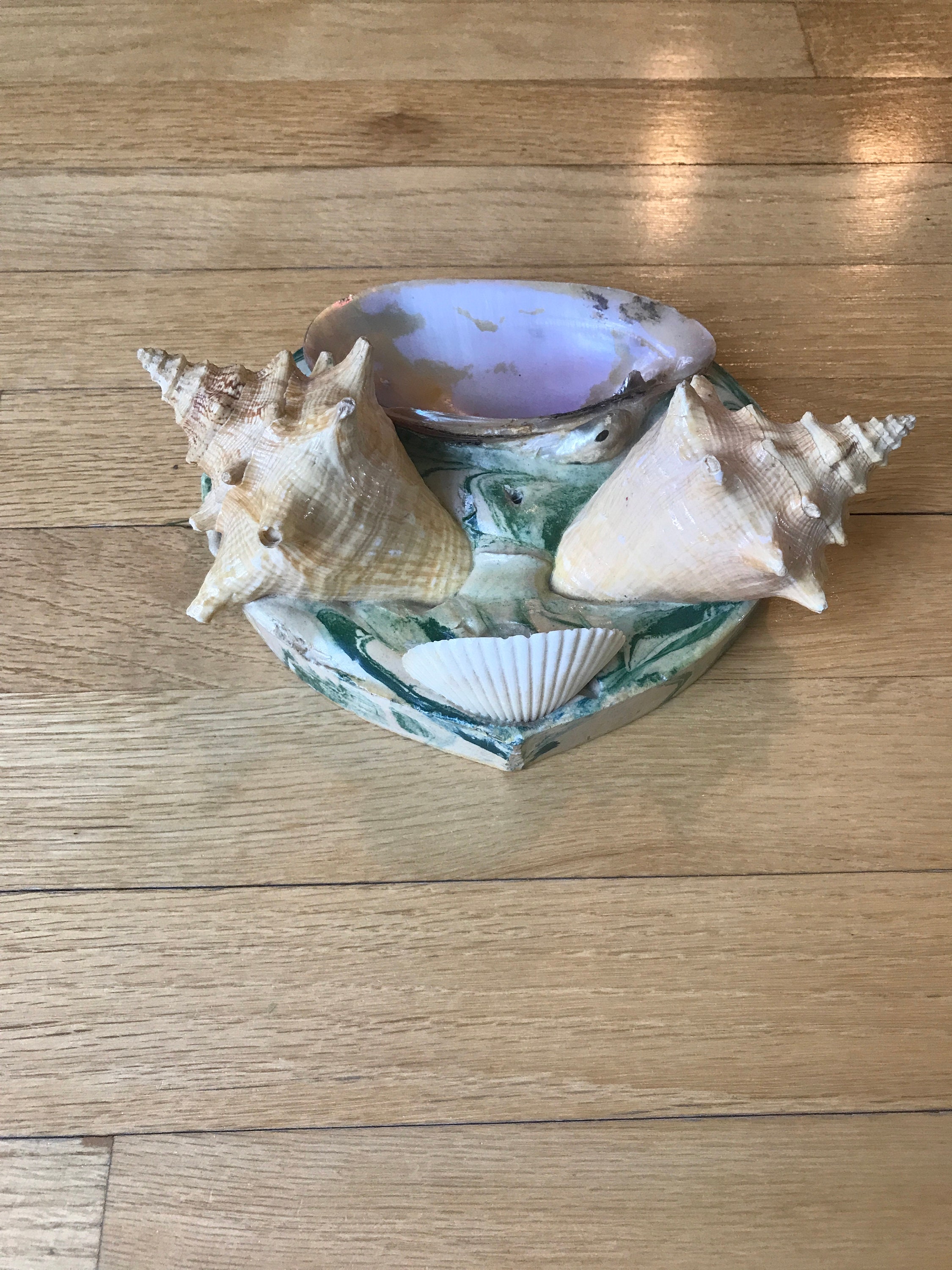 Vintage Decorative Beach Shells / Conch Shells Centerpiece Ash Tray - Etsy