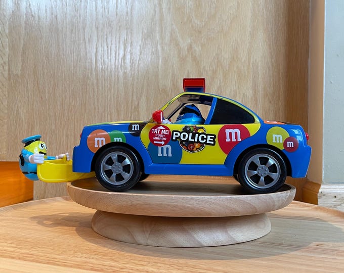 Cute M&M Blue Police Car Candy Dispenser From the Mars, Inc. Working ...