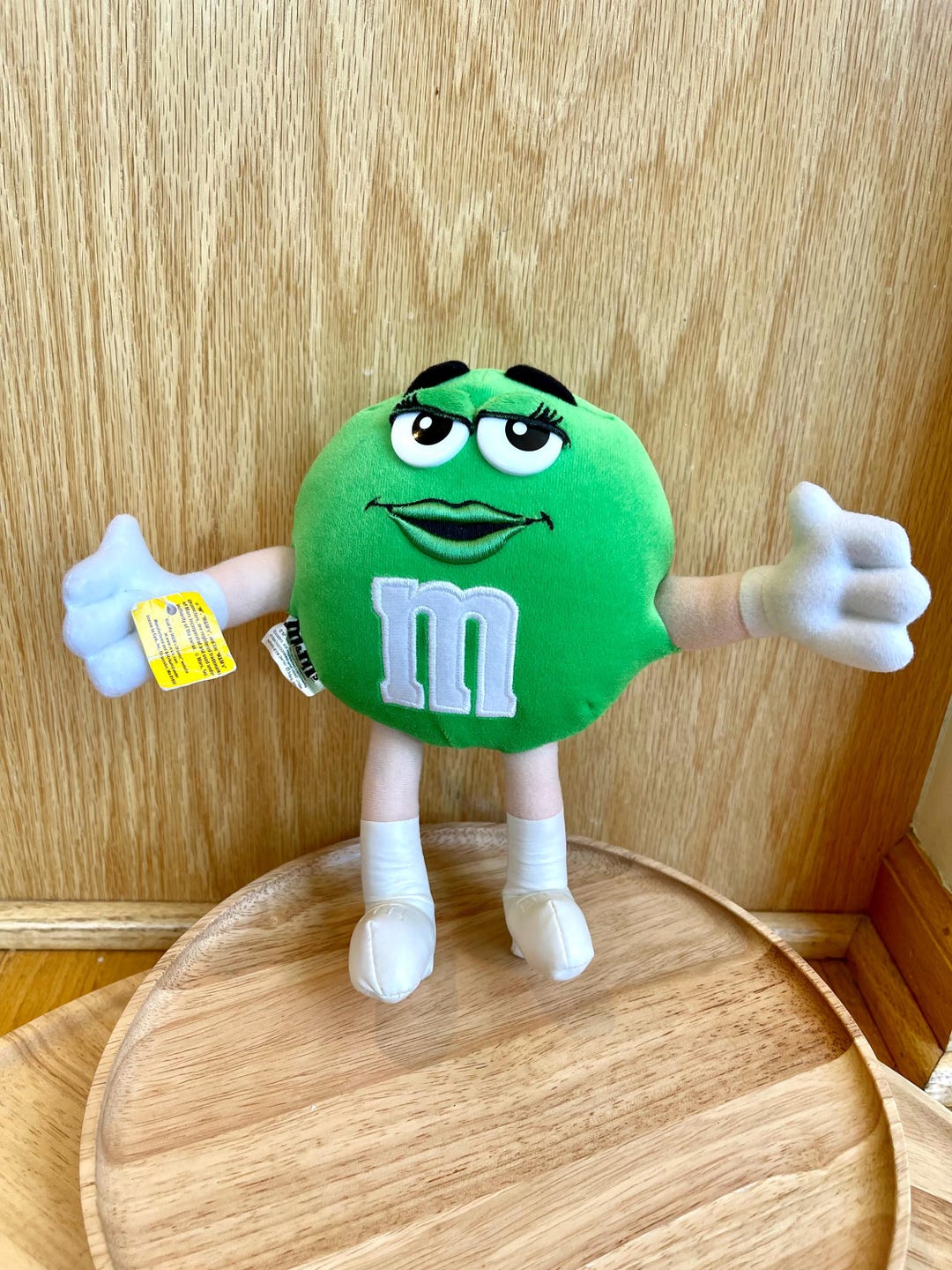 Cute Mars Smiling Smirking Chocolate Candy Green Plush M&M Plushie From ...